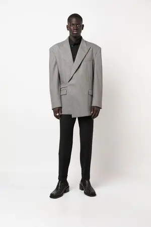 Balmain Mid-rise Straight-leg Trousers - Black