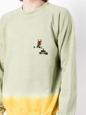Nick Fouquet Embroidered Two-tone Sweatshirt