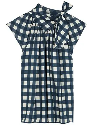 Victoria Beckham Gingham-print Top