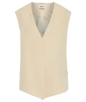 Acne Studios Oversized Zip-detailed Shantung Vest