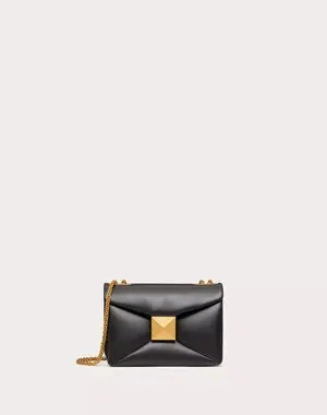 Valentino Garavani One Stud Nappa Bag With Chain - Black