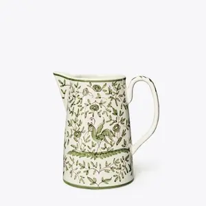 Tory Burch Oiseau Pitcher White/green