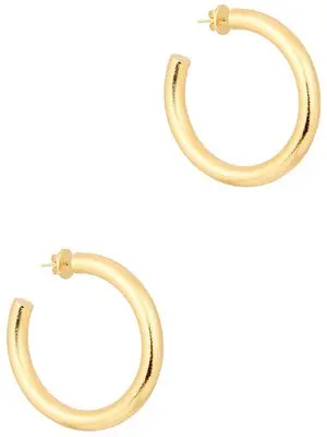 Anissa Kermiche Hoops Don’t Lie Gold-plated Hoop Earrings