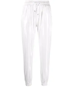 Pinko Laminated-effect Drawstring Joggers