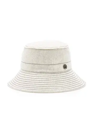 MAISON MICHEL Angele Thick Wool Bucket Hat
