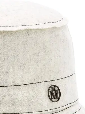 MAISON MICHEL Angele Thick Wool Bucket Hat