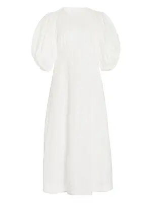 Zimmermann Linen Midi Day Dress