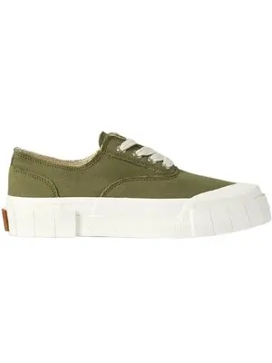 good news - Space For Giants Frayed Organic Cotton-Canvas Sneakers