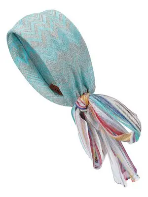 Missoni Zig-zag Knit Headscarf