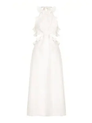 Zimmermann The Lovestruck Linen Midi Dress