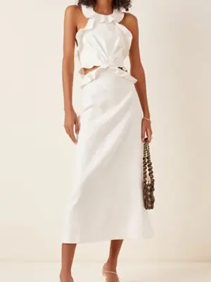 Zimmermann The Lovestruck Linen Midi Dress