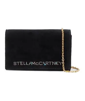 Stella McCartney - Crystal-Embellished Cotton-Velvet Shoulder Bag