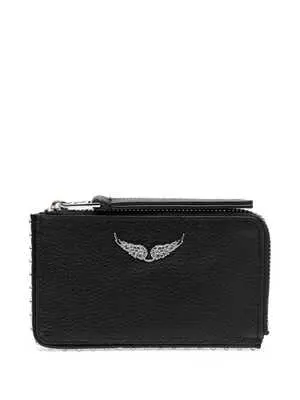 Zadig&Voltaire Wing-plaque Compact Wallet - Black