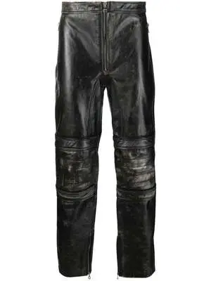 DIESEL® Slim-cut Leather Trousers