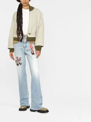 Dsquared2 Fringed-trim Bootcut Jeans