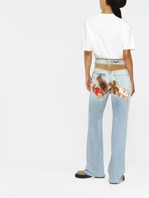 Dsquared2 Fringed-trim Bootcut Jeans