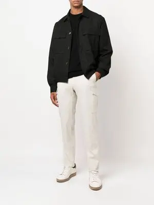 Zegna Crew Neck Cashmere Sweater - Black