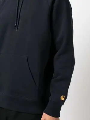 Carhartt Work In Progress Embroidered-logo Detail Hoodie - Blue