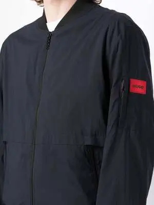 Hugo Logo-patch Zipped Bomber Jacket