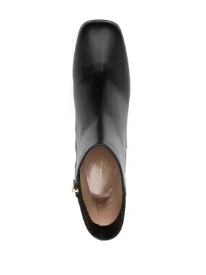 GIANVITO ROSSI Daisen Leather Ankle Boots - Black