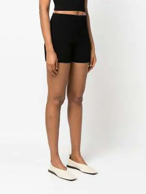 AERON Ribbed-knit Mini Shorts
