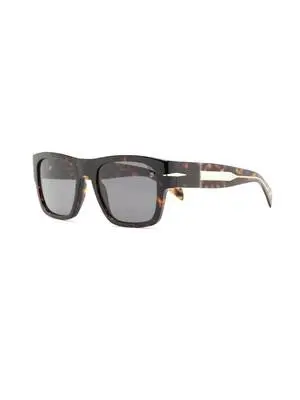 DB EYEWEAR BY DAVID BECKHAM Tortoiseshell Square-frame Sunglasses