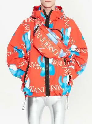 JW Anderson Logo-print Hooded Jacket - Red