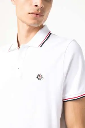 Moncler Piquet Polo Shirt - White