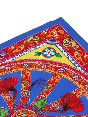 DOLCE & GABBANA CASA Set Of Two Linen Napkins - Blue