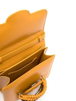 Chloé Kattie Leather Crossbody Bag - Yellow