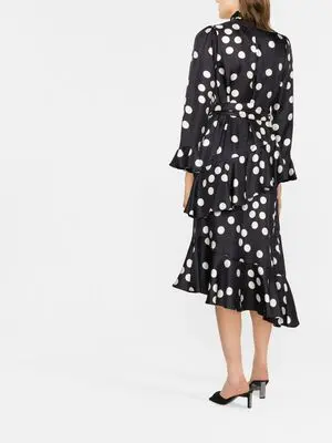 Zimmermann Confetti Tie Neck Dress