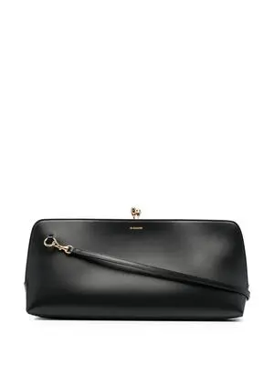 JIL SANDER Logo-stamp Leather Shoulder Bag