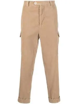 Brunello Cucinelli Cropped Corduroy Trousers - Neutrals