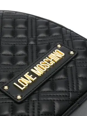 Moschino Quilted Logo-plaque Backpack