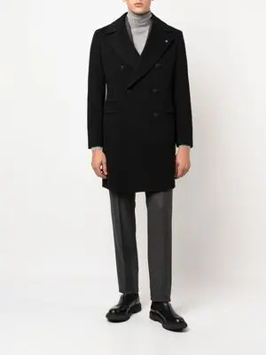 Tagliatore Double-breasted Virgin Wool-cashmere Coat