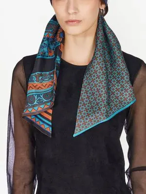 FERRAGAMO Nirvana-print Silk Bandeau Scarf