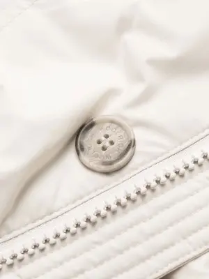 Woolrich Hooded Duck Feather Coat - White