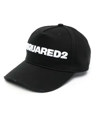 Dsquared2 Logo Embroidered Cap - Black