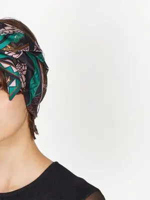 FERRAGAMO Nirvana-print Silk Bandeau Scarf