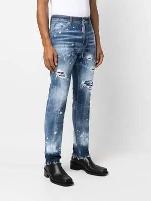 Dsquared2 Distressed Slim-fit Jeans
