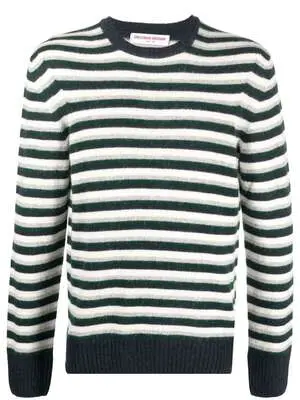 Orlebar Brown Stripe-print Knit Jumper - Neutrals