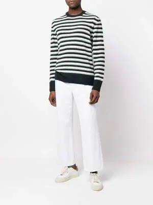 Orlebar Brown Stripe-print Knit Jumper - Neutrals