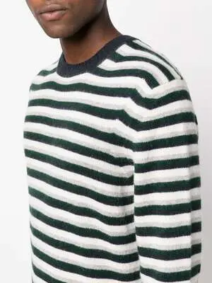 Orlebar Brown Stripe-print Knit Jumper - Neutrals
