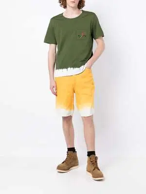 Nick Fouquet Two-tone Linen Knee-length Shorts