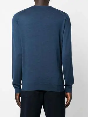 John Smedley Fine-knit Jumper - Blue