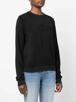 DIESEL® Embroidered Logo Crew Neck Sweatshirt