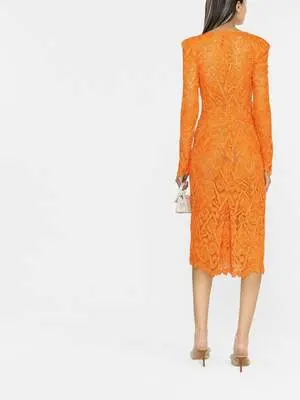 Ermanno Scervino Long-sleeve Lace Dress