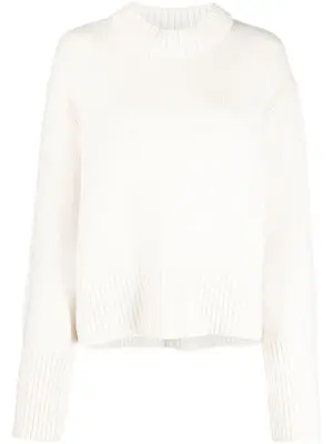 LISA YANG Crew-neck Cashmere Jumper - Neutrals