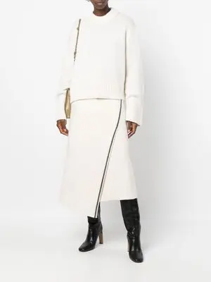 LISA YANG Crew-neck Cashmere Jumper - Neutrals