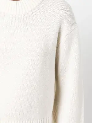 LISA YANG Crew-neck Cashmere Jumper - Neutrals